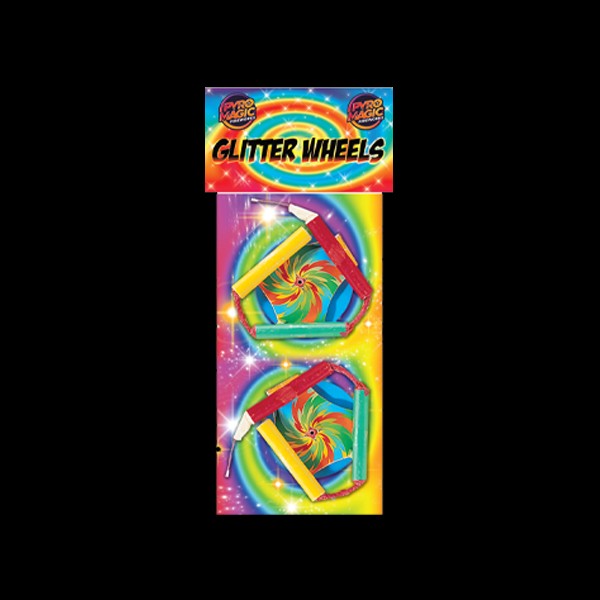 Glitter Wheels Catherine Wheel – Black Dragon Fireworks (YANELEX Ltd)